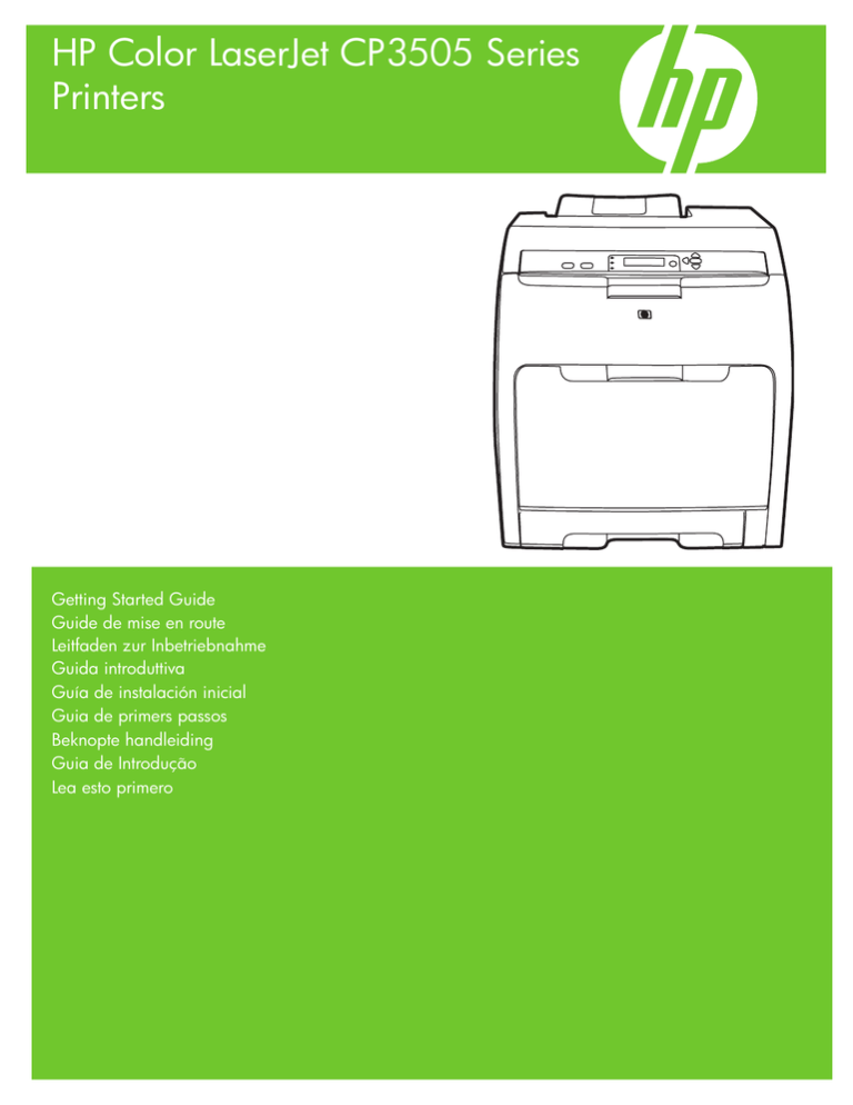 HP Color LaserJet CP3505 Series Printers