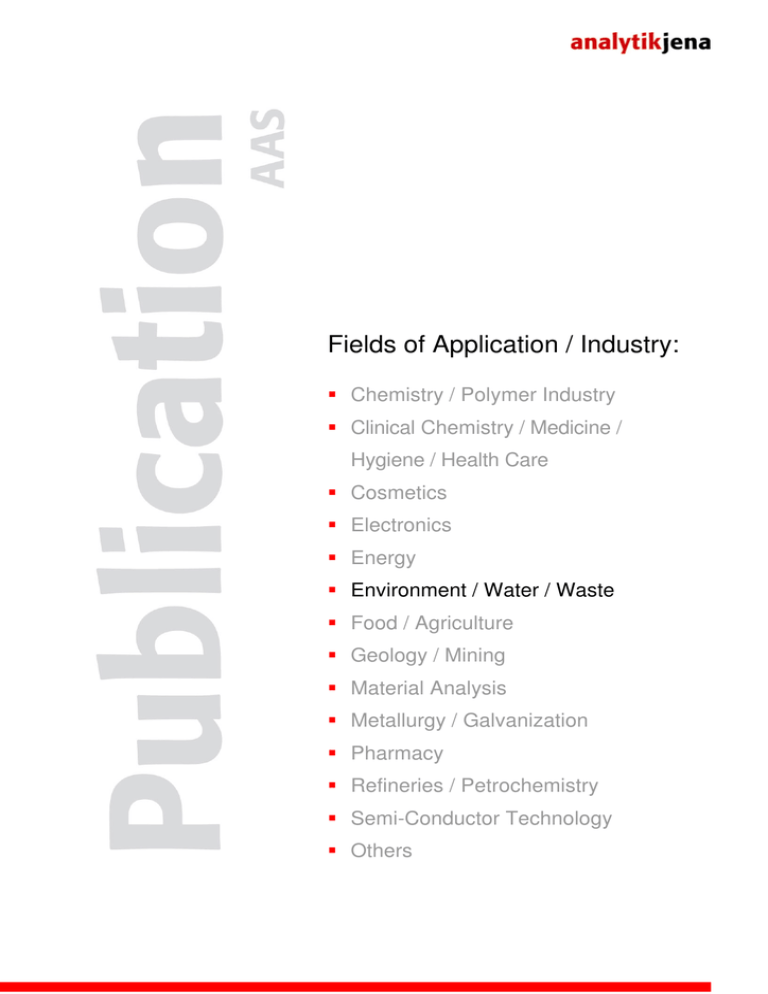 Fields of Application / Industry