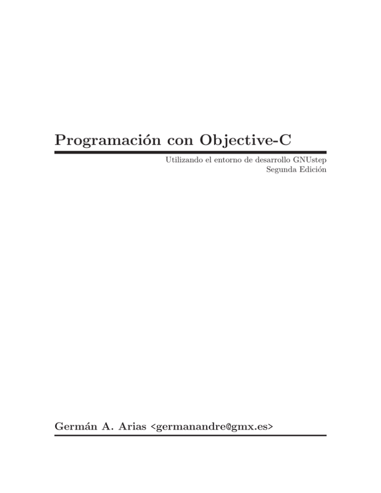 Programación con Objective-C - GNUstep