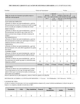 IPSS (Puntuación internacional de los síntomas prostéticos)