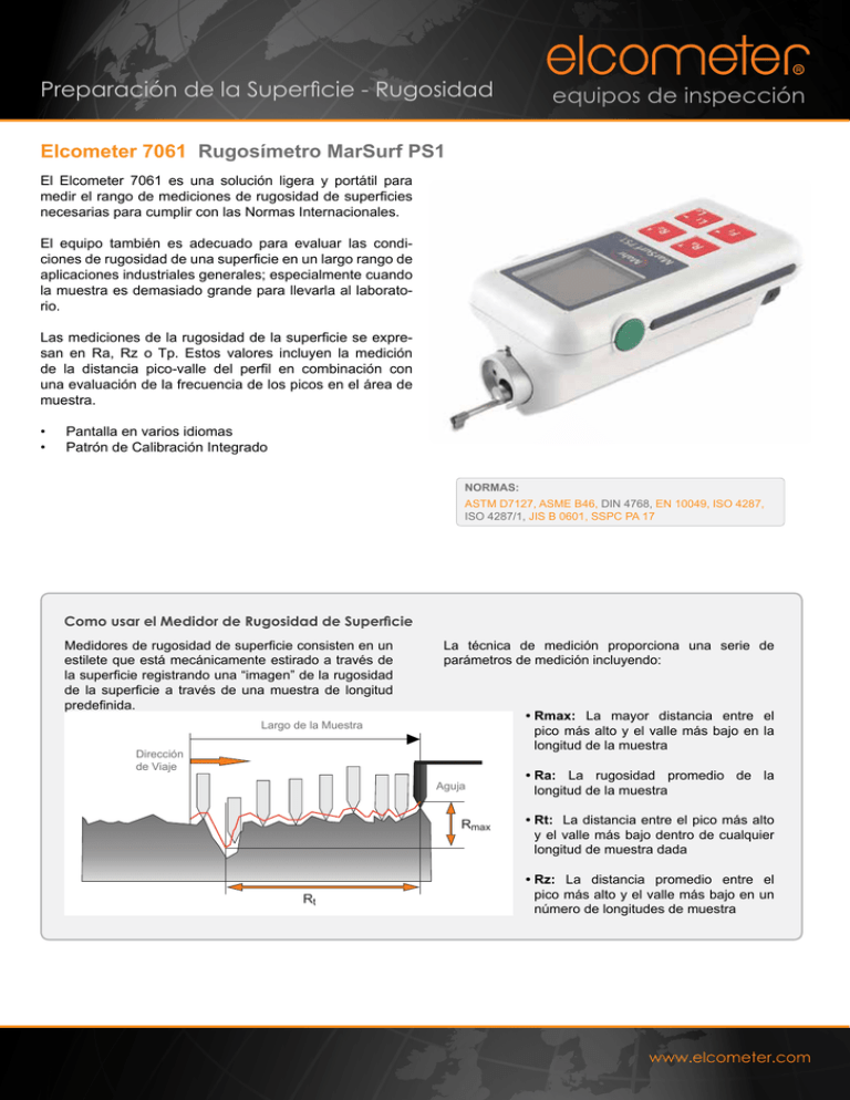 Preparación de la Superficie - Rugosidad