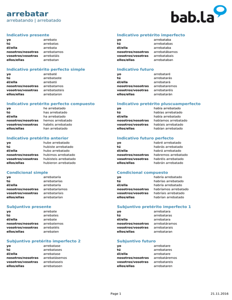 arrebatar