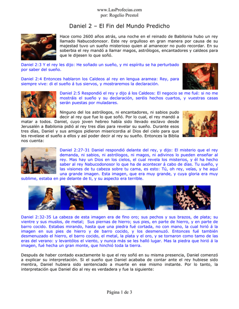 Daniel 2 – El Fin del Mundo Predicho