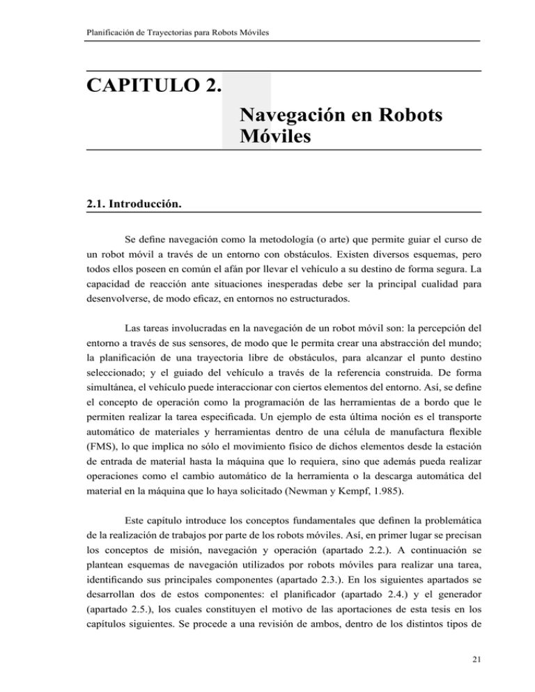 CAPITULO 2. Navegación en Robots Móviles