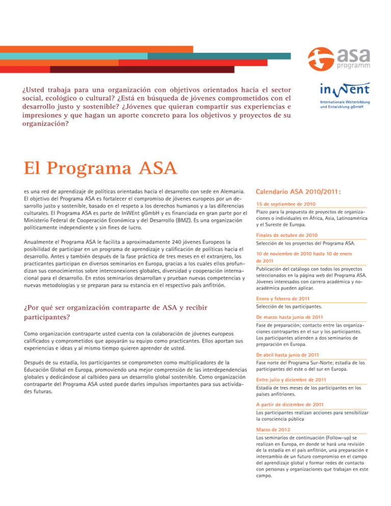 El Programa ASA - ASA