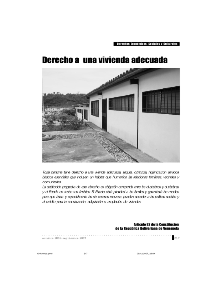 Derecho a la vivienda