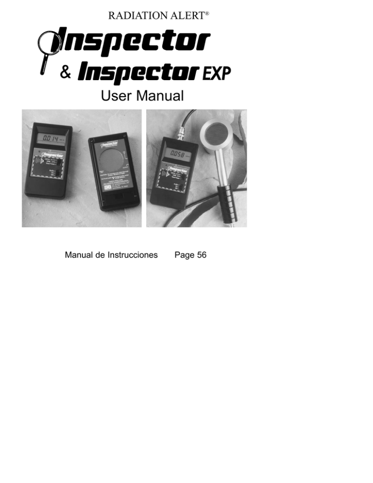 Inspector EXP+ Operation Manual - Spanish