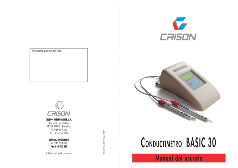 conductimetro basic 30