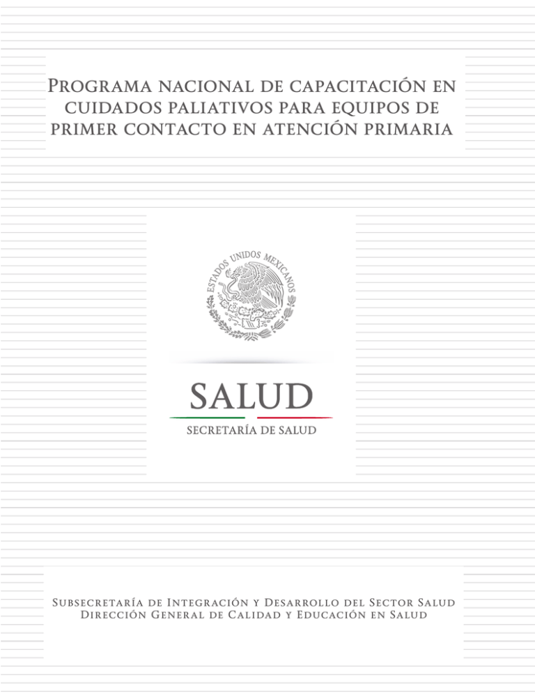 Programa nacional de capacitación en cuidados paliativos