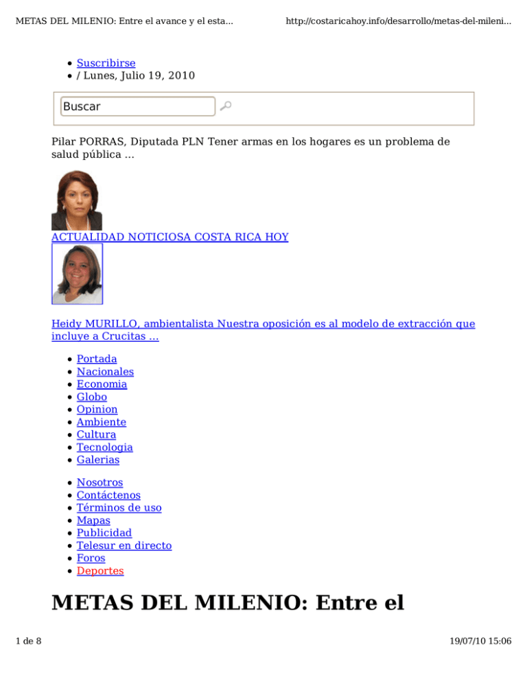 METAS DEL MILENIO