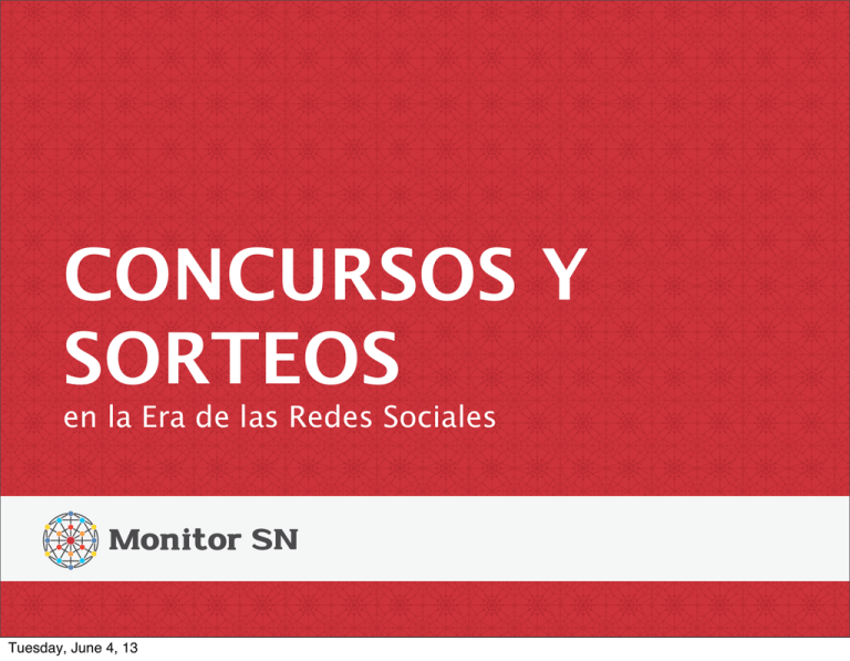 concursos y sorteos - Microjuris