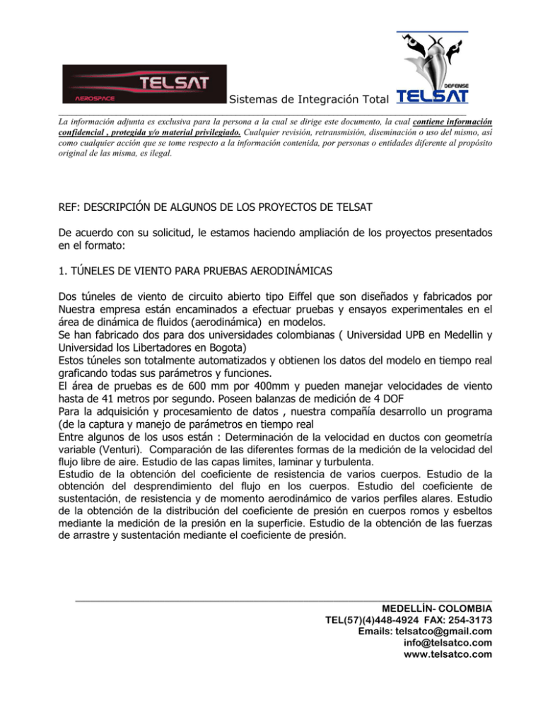 Sistemas de Integración Total REF: DESCRIPCIÓN DE