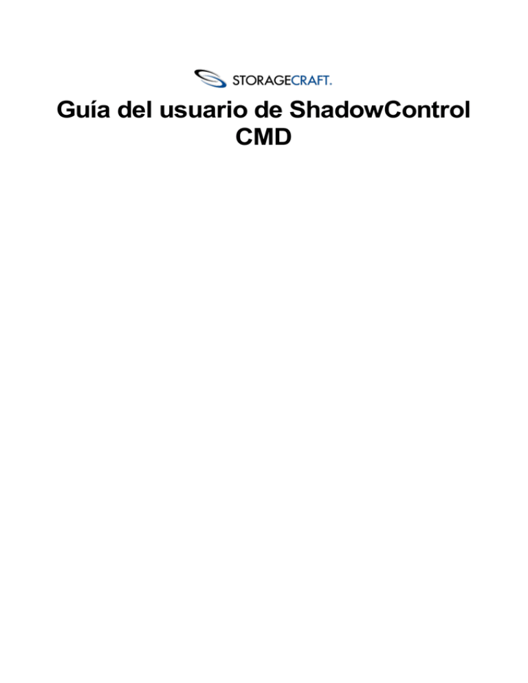 Guía del usuario de ShadowControl CMD