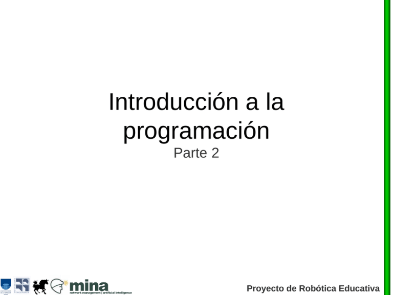 Introducción a la programación