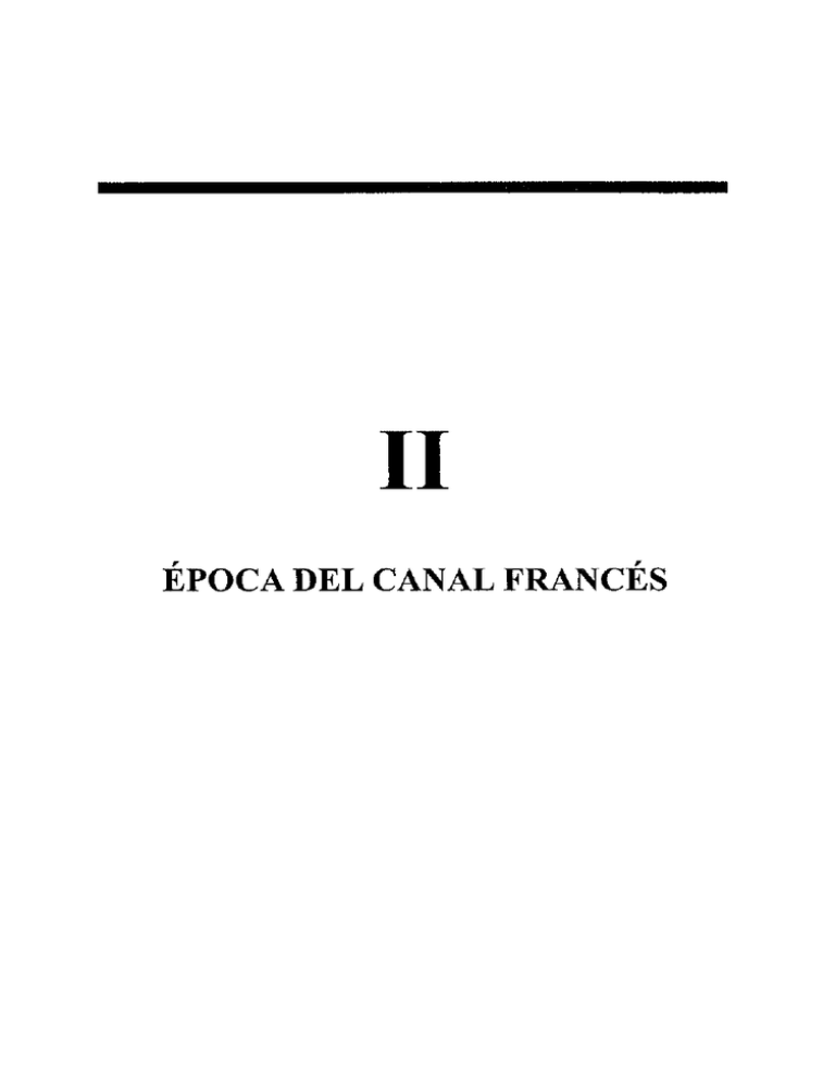 ÉPOCA DEL CANAL FRANCÉS