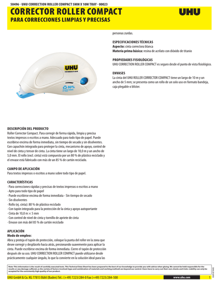 CORRECTOR ROLLER COMPACT