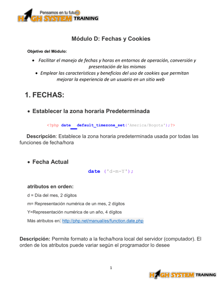 1 FECHAS 