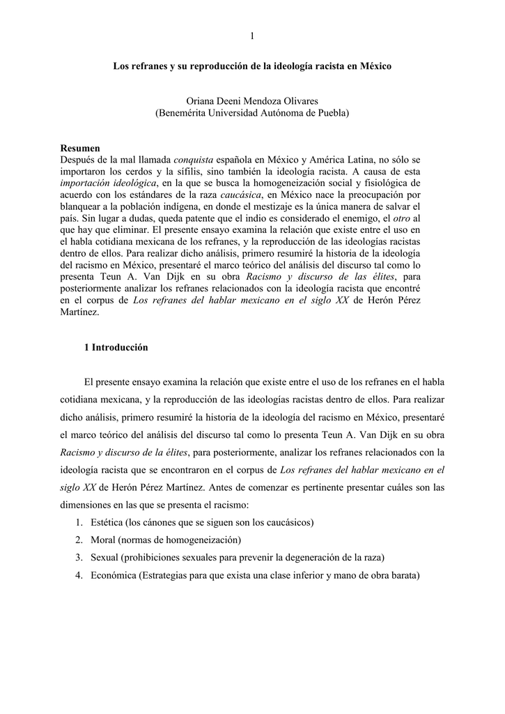 Breve historia del racismo