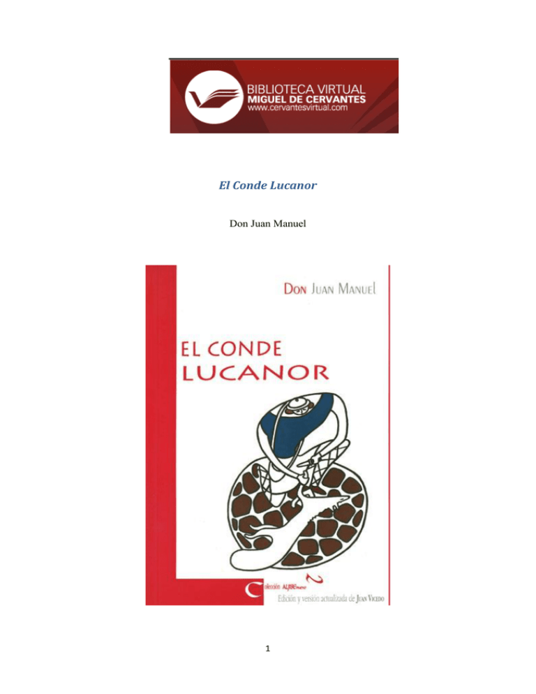 El Conde Lucanor