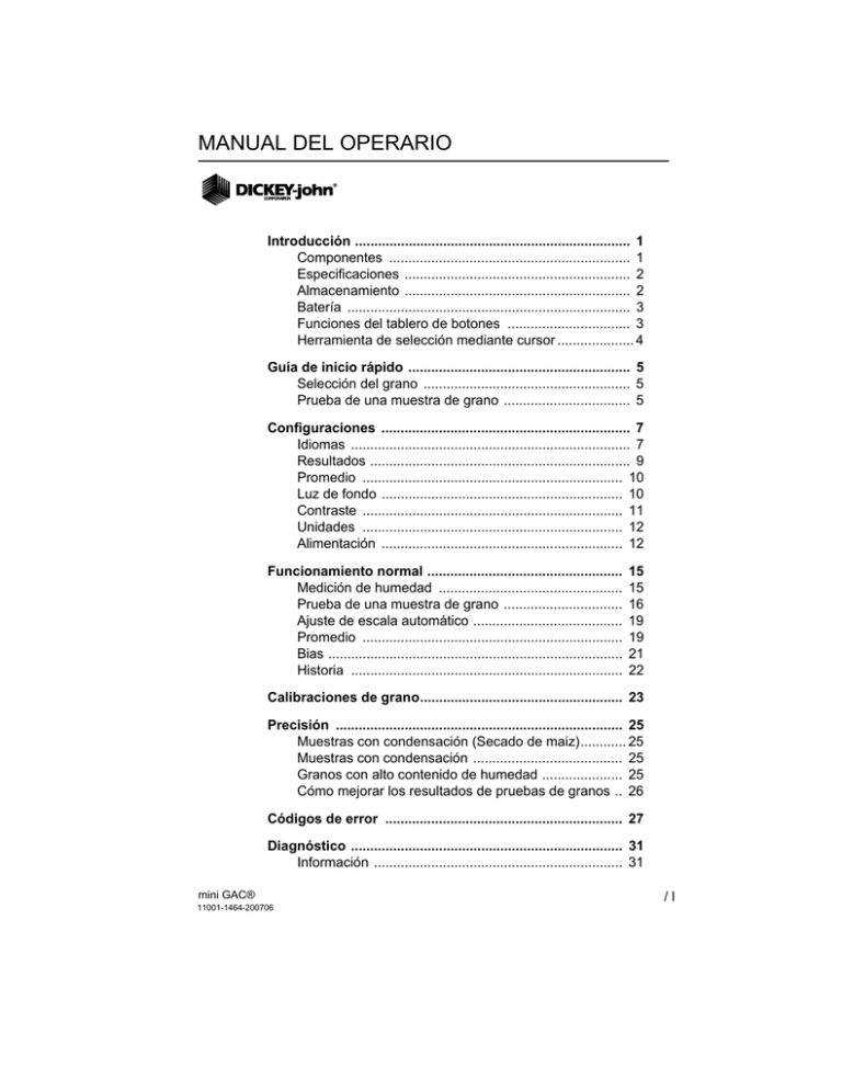 manual del operario - DICKEY-john