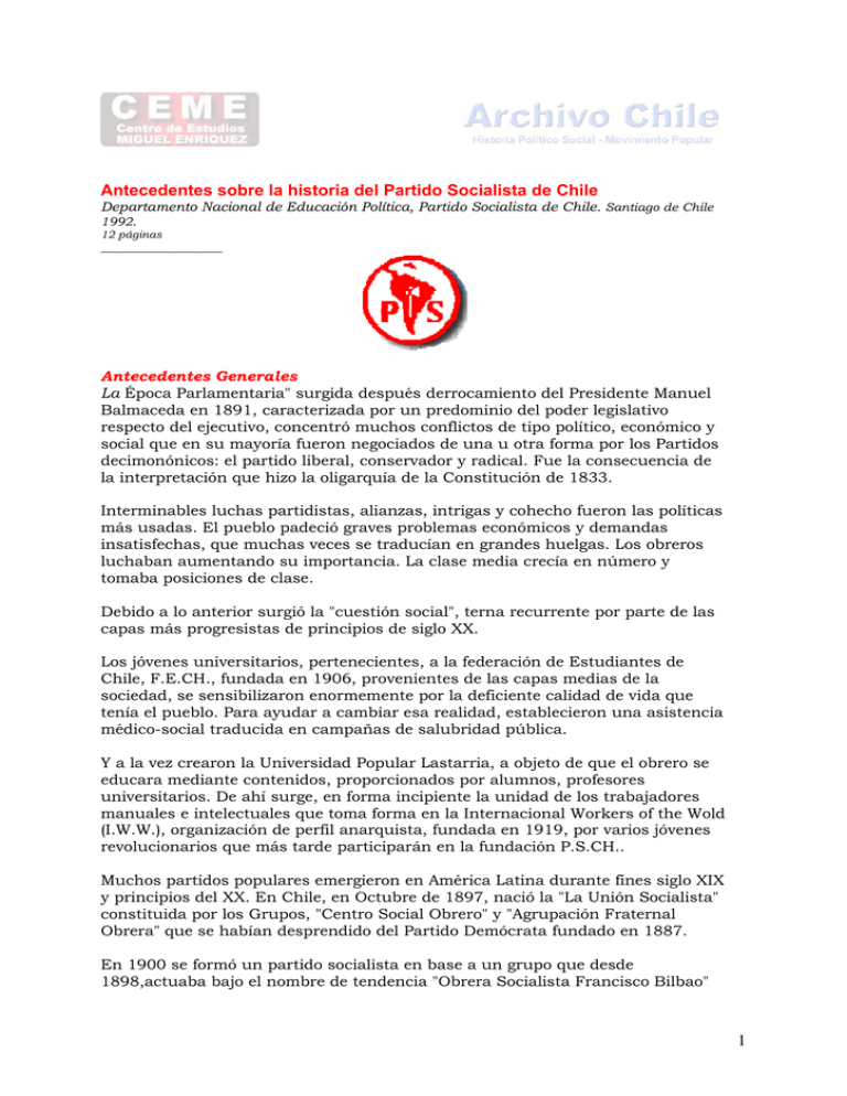 Historia del PS