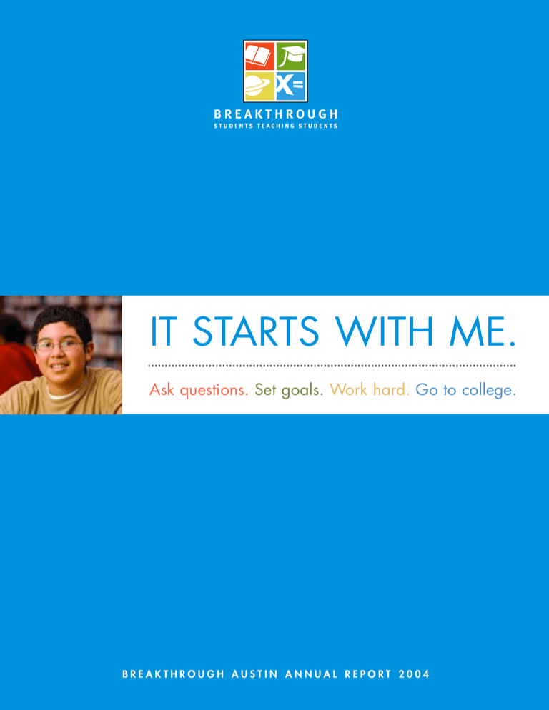 it starts with me. - Breakthrough Austin