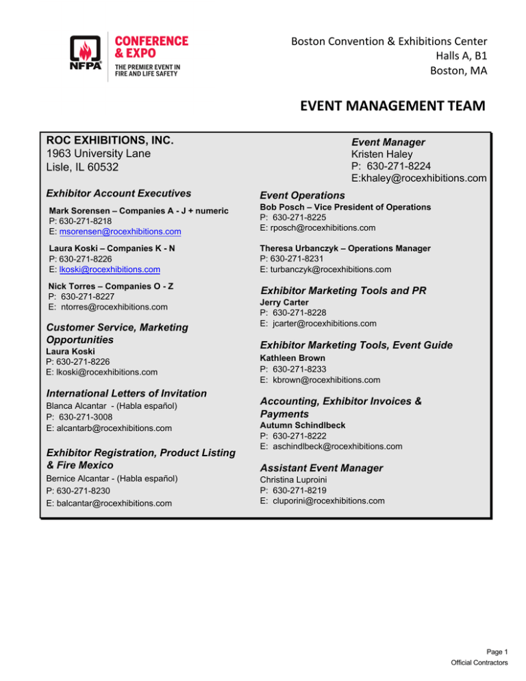 event management team