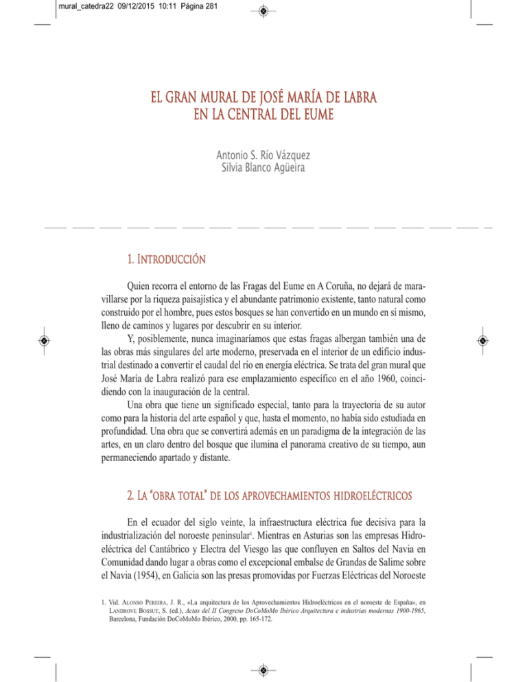 EL GRAN MURAL DE JOSÉ MARÍA DE LABRA EN LA CENTRAL