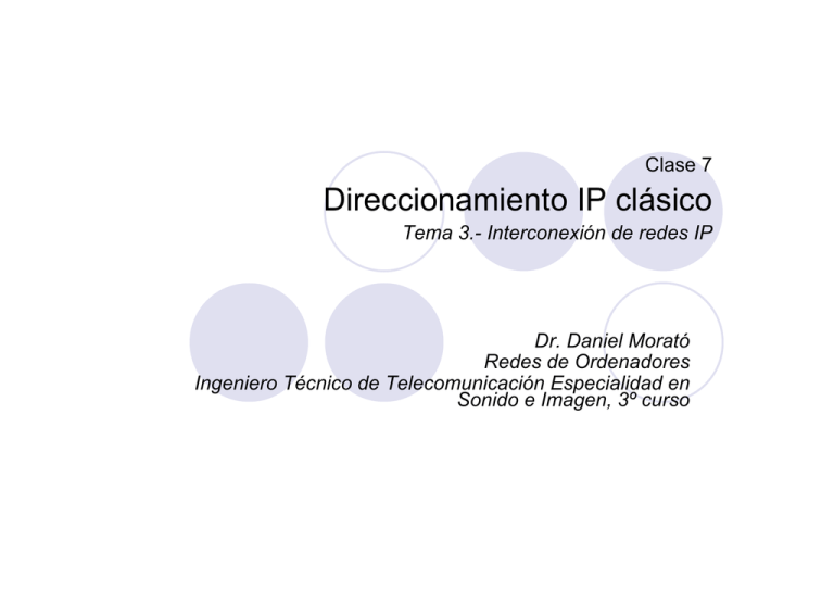 H p Direccionamiento IP clásico