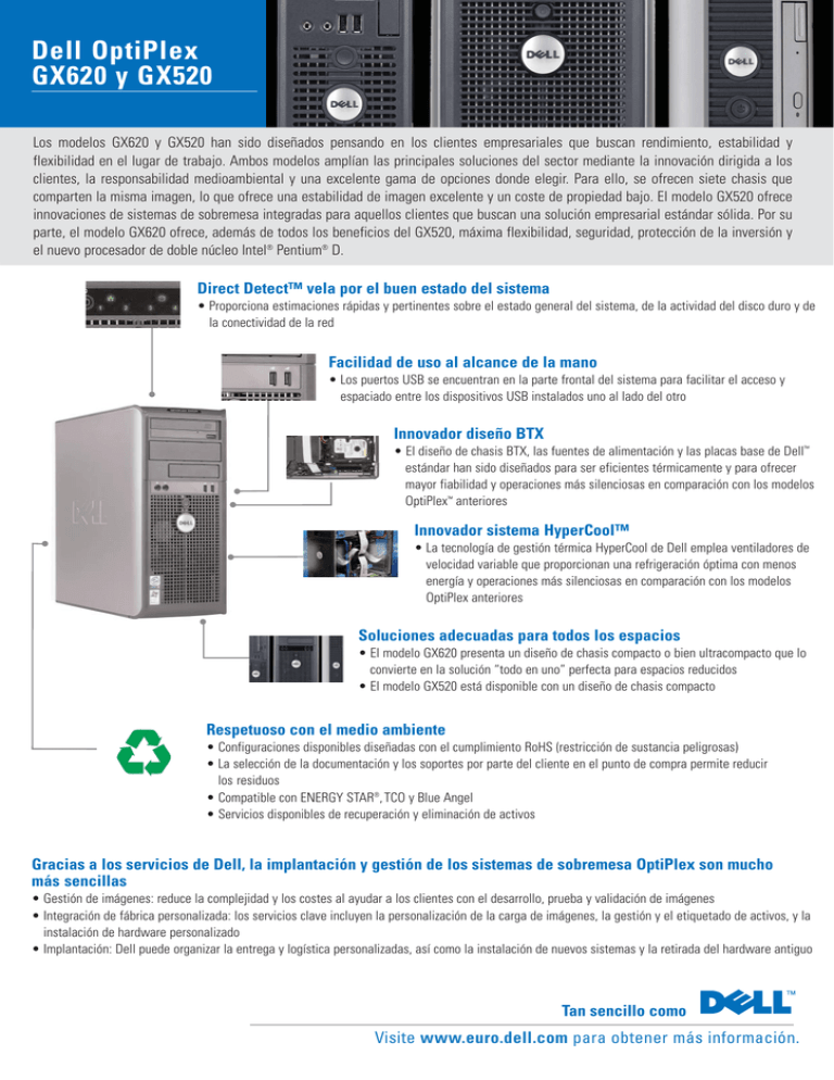 Dell OptiPlex GX620 y GX520