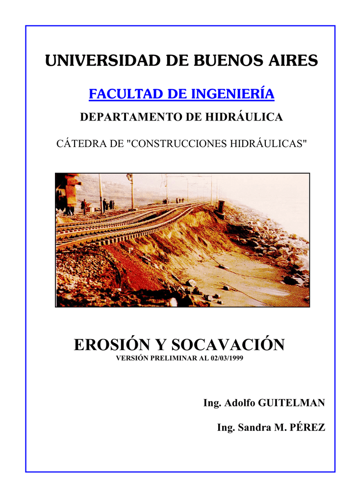erosión y socavación