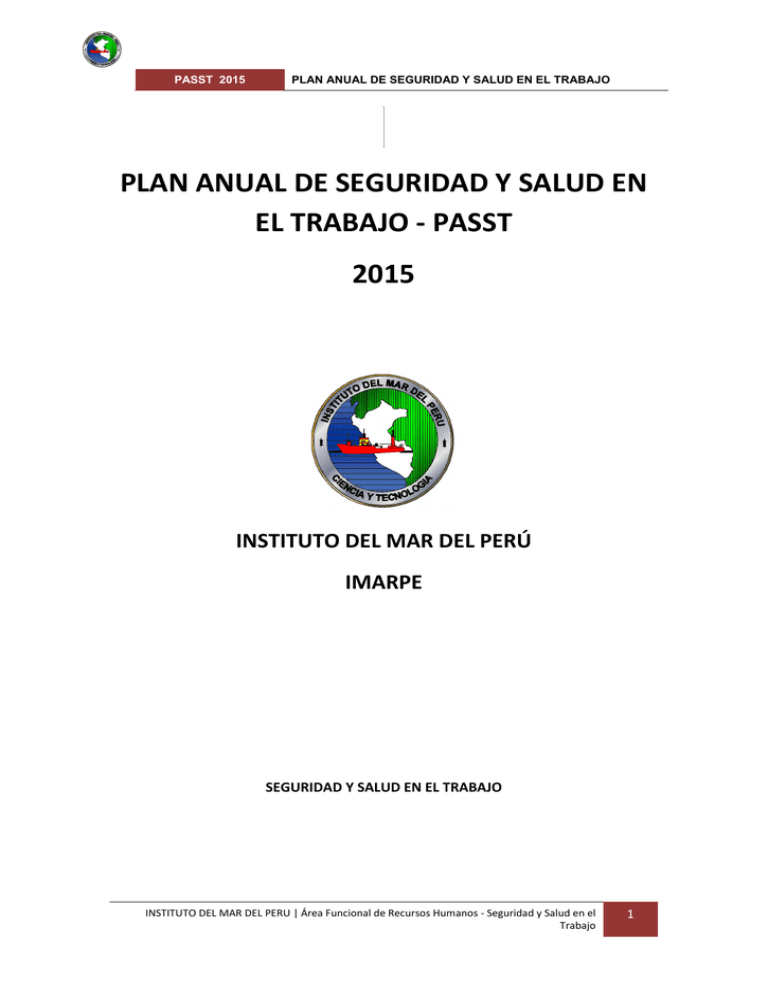 plan anual de seguridad y salud en el trabajo