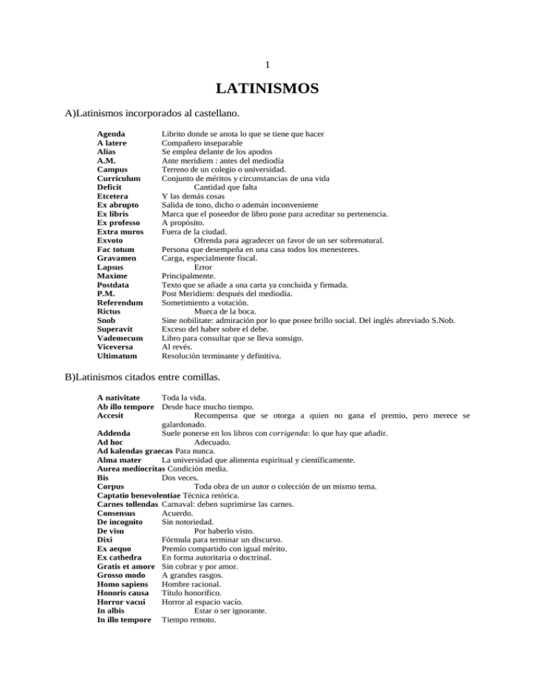 latinismos - losdelatin