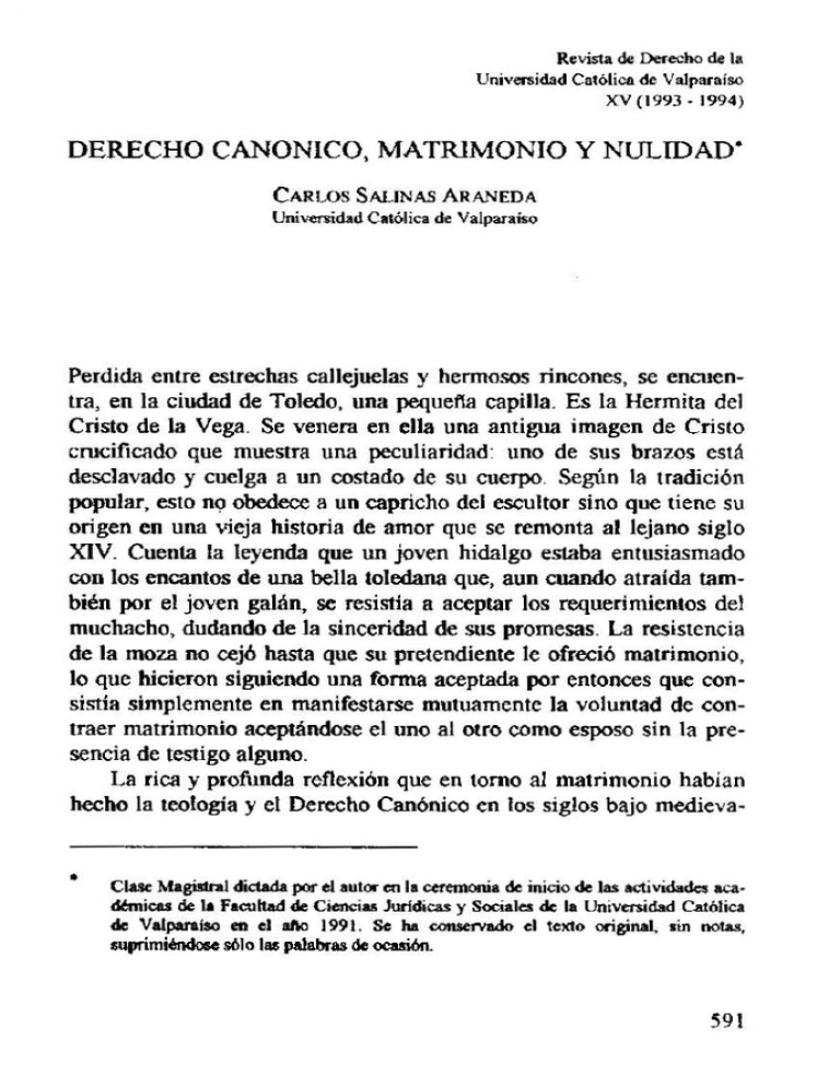 derecho canonico, matrimonio y nulidad