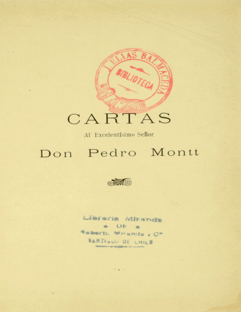 Don Pedro Montt - Memoria Chilena