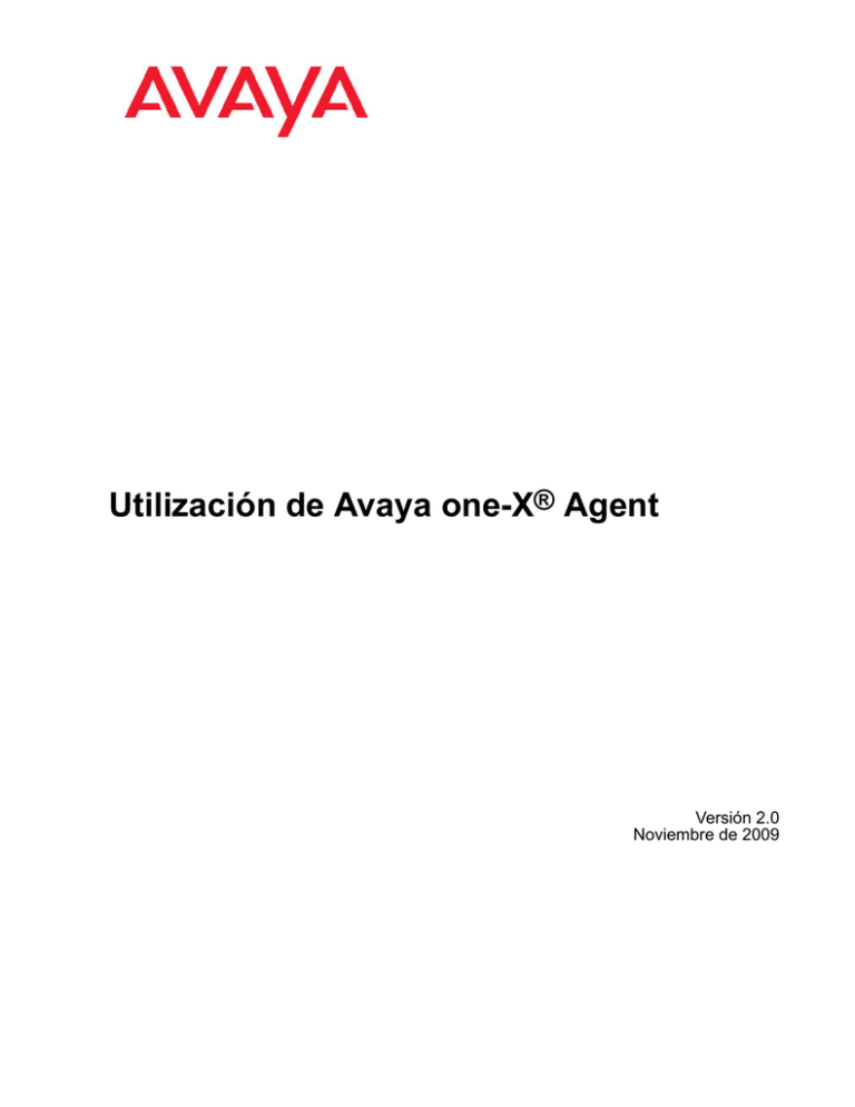 Utilización de Avaya one-X® Agent
