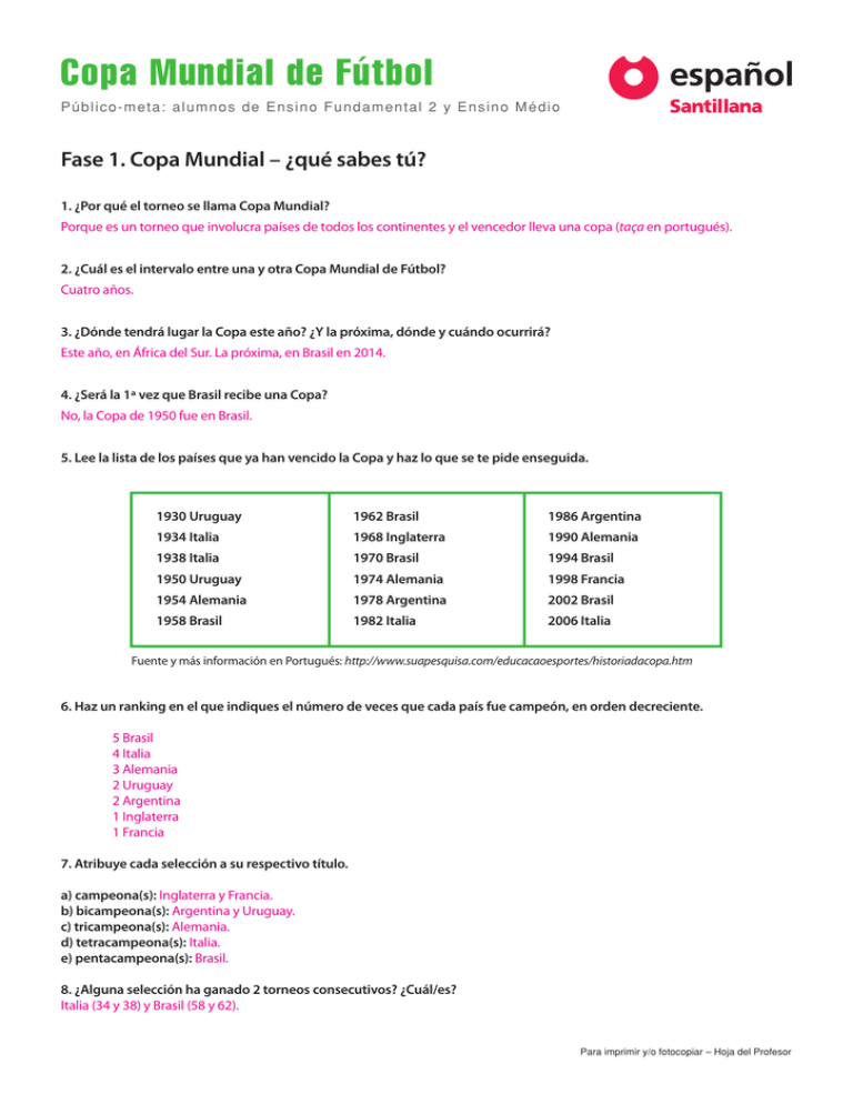 Copa Mundial de Fútbol