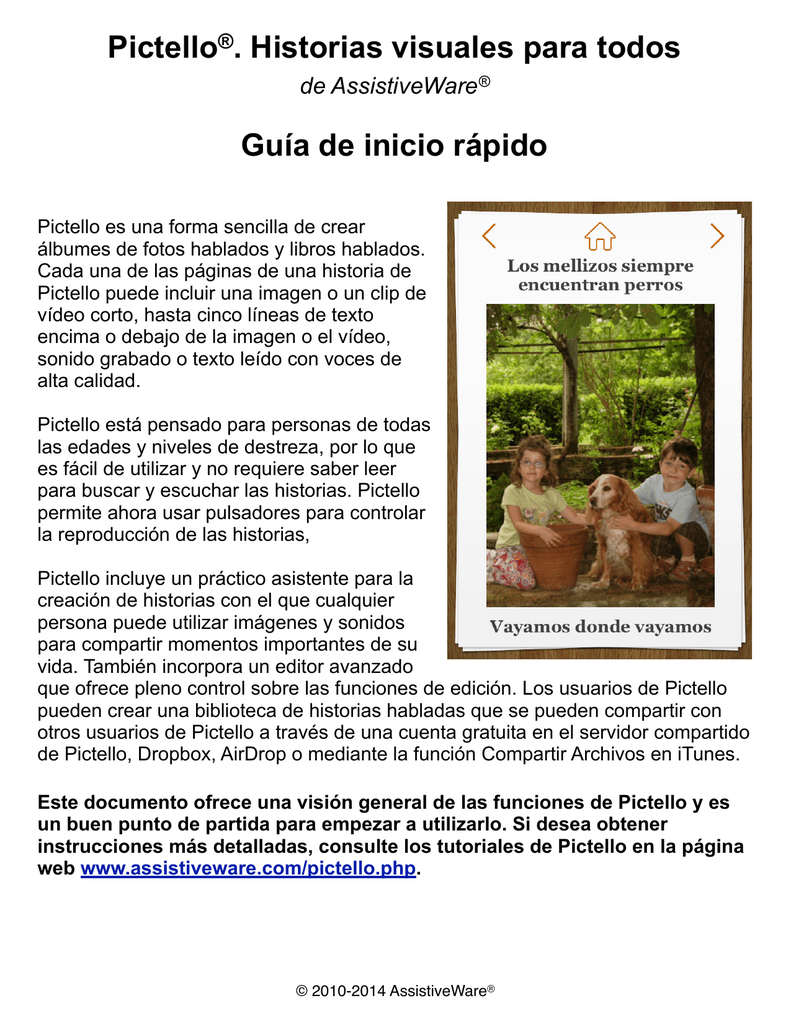 Pictello - AssistiveWare