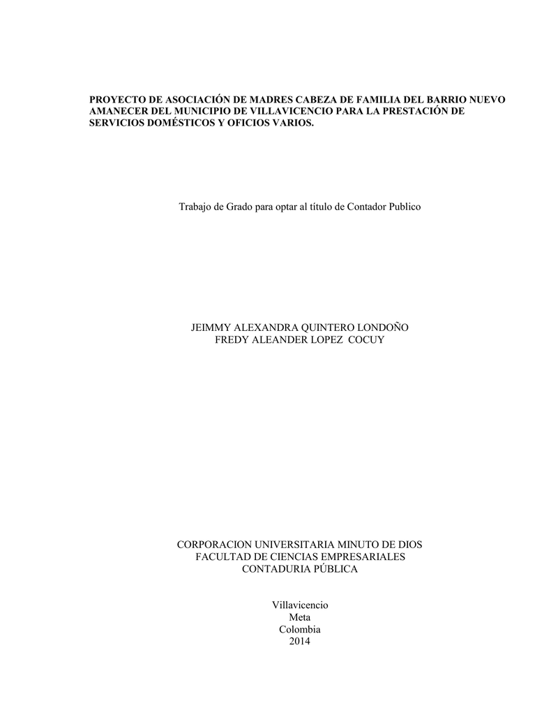 Trabajo de Grado para optar al título de Contador Publico JEIMMY