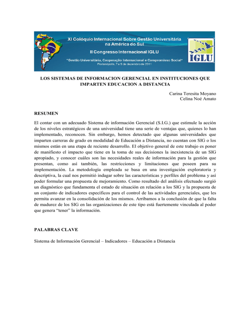 LOS SISTEMAS DE INFORMACION GERENCIAL EN