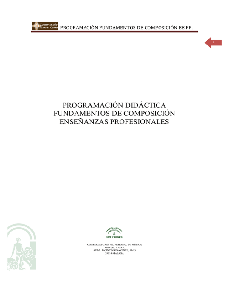 PROGRAMACIÓN DIDÁCTICA FUNDAMENTOS DE