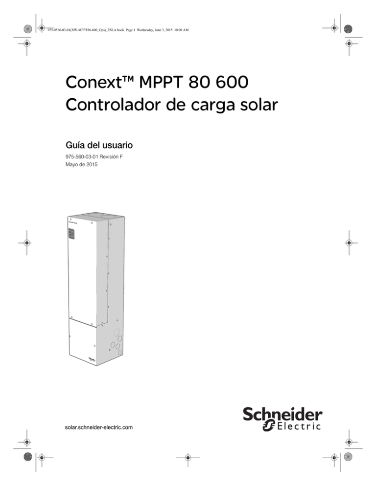 Conext™ MPPT 80 600 Controlador de carga