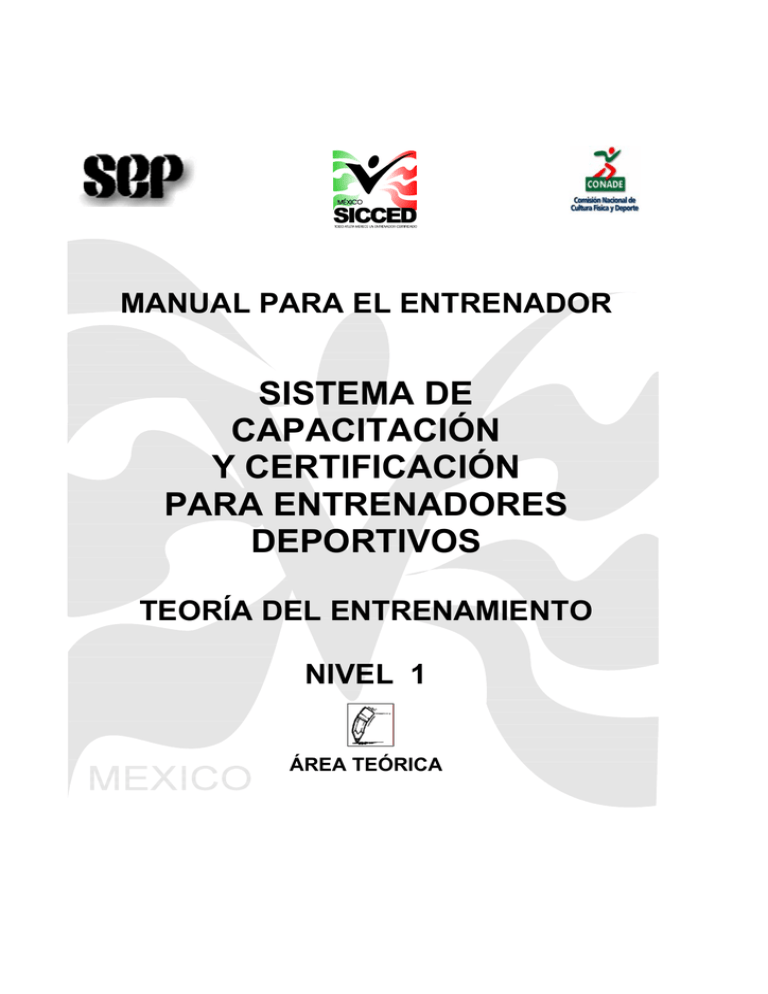 Manual nivel 1_SICCED - ACTIVIDADES DEPORTIVAS DE LA FES