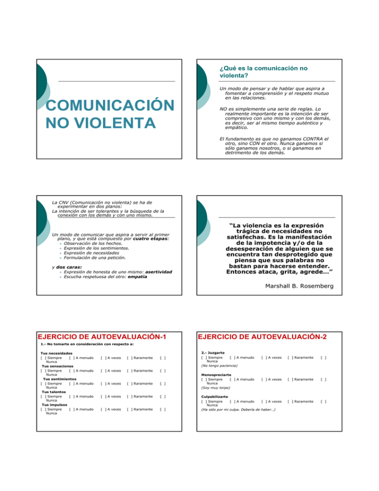Comunicacion no violenta