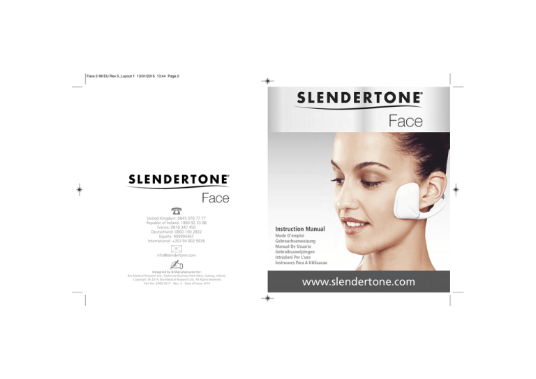 Descargar el manual de Slendertone Face Mujer