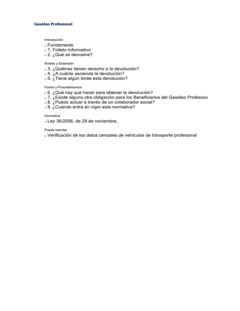 Fundamento 1 Folleto Informativo 2 Qu Se Devuelve 3