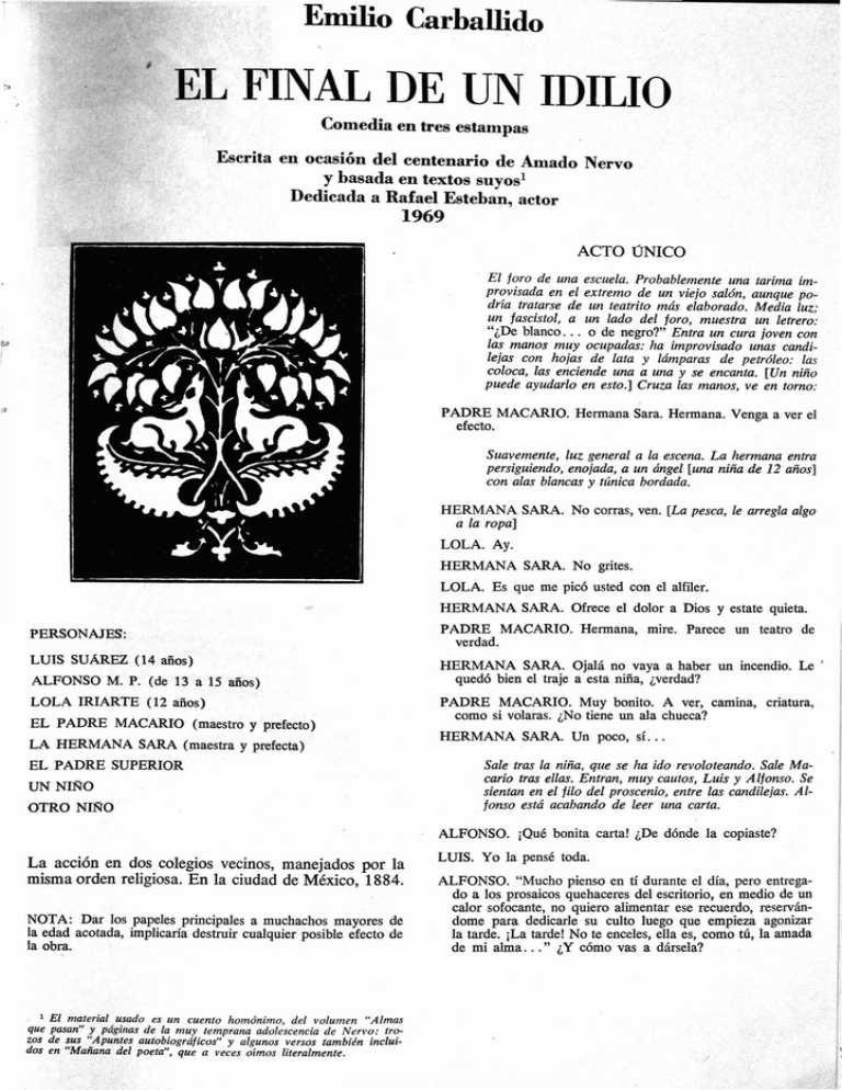 el final de un idilio - Revista de la Universidad de México
