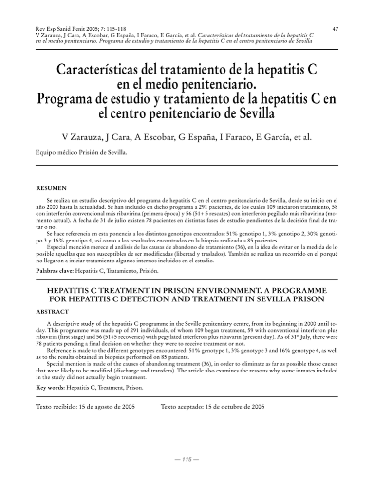 43 Caracter™sticas tratamiento