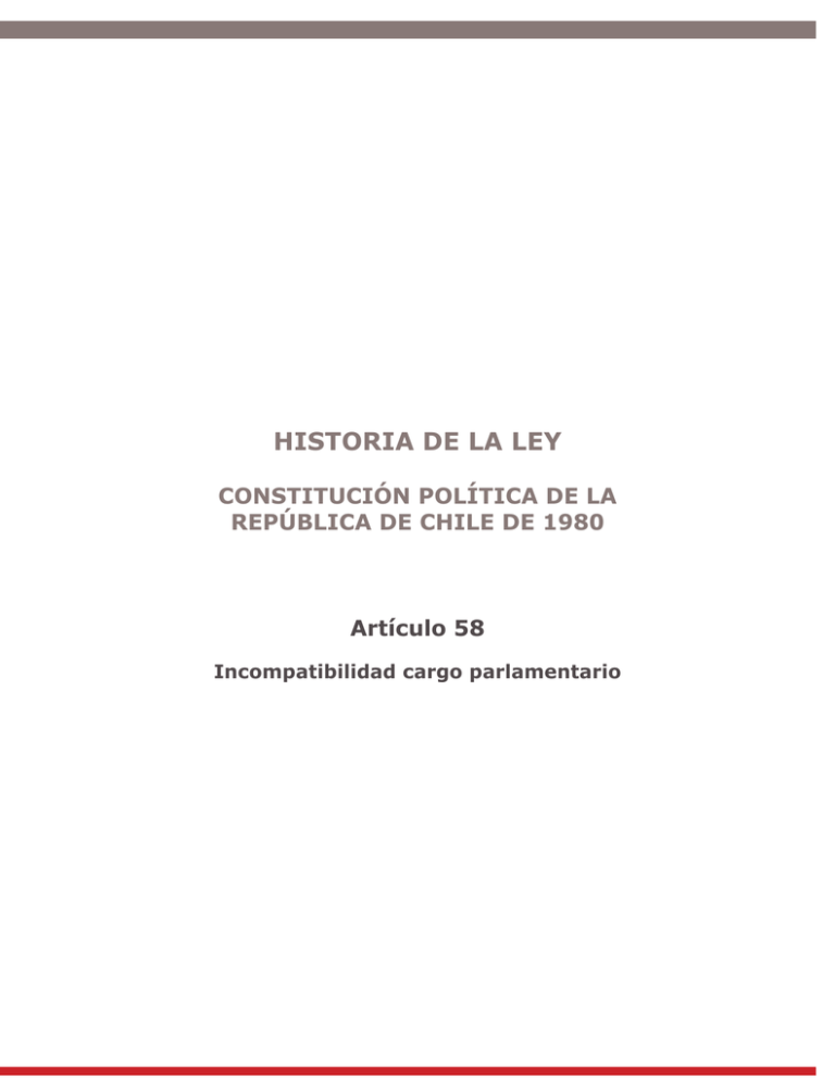 Historia del Artículo 58
