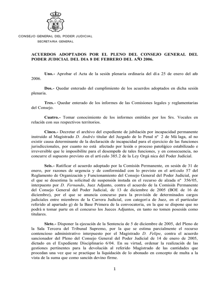 CONSEJO GENERAL DEL PODER JUDICIAL